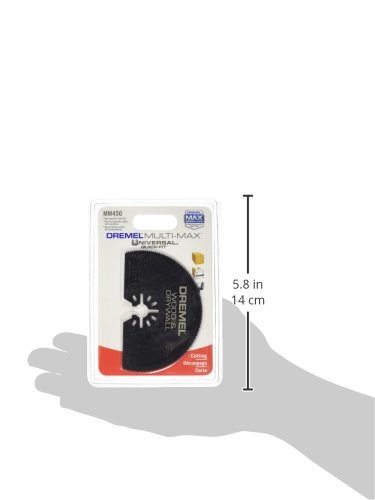 Dremel MM450 Multi-Max Half Moon Oscillating Saw Blade- Oscillating Tool Accessory- Perfect for Cutting Wood and Drywall- Universal Quick-Fit, Black