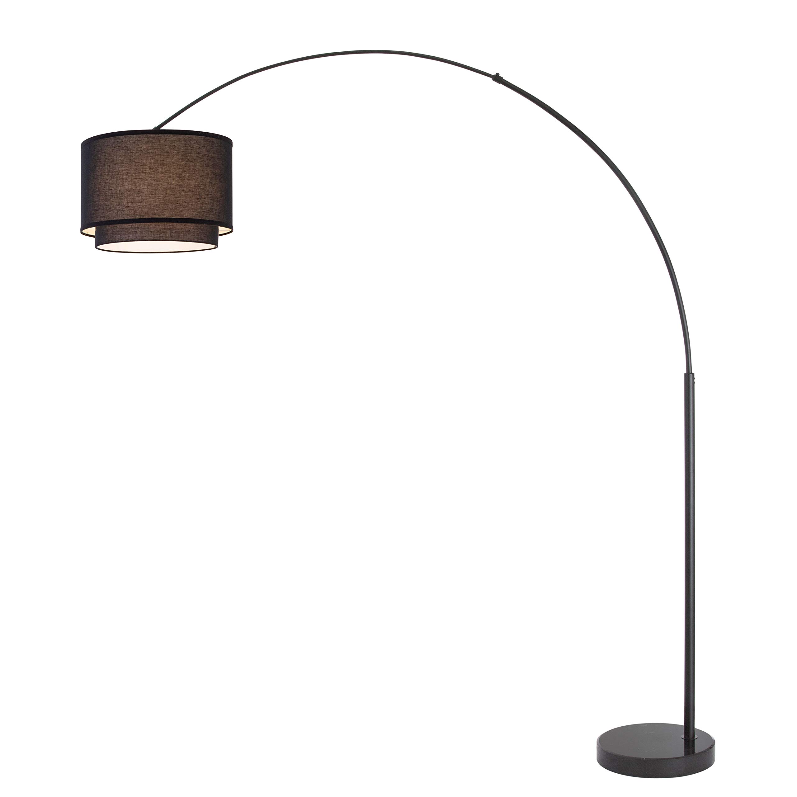 Major-Q Modern 81" Arc Tall Living Room-Stand Up Arching Drum Shade Large Floor Lamp for Dinning/Bedrooms-Corner Lamp for Office Lighting