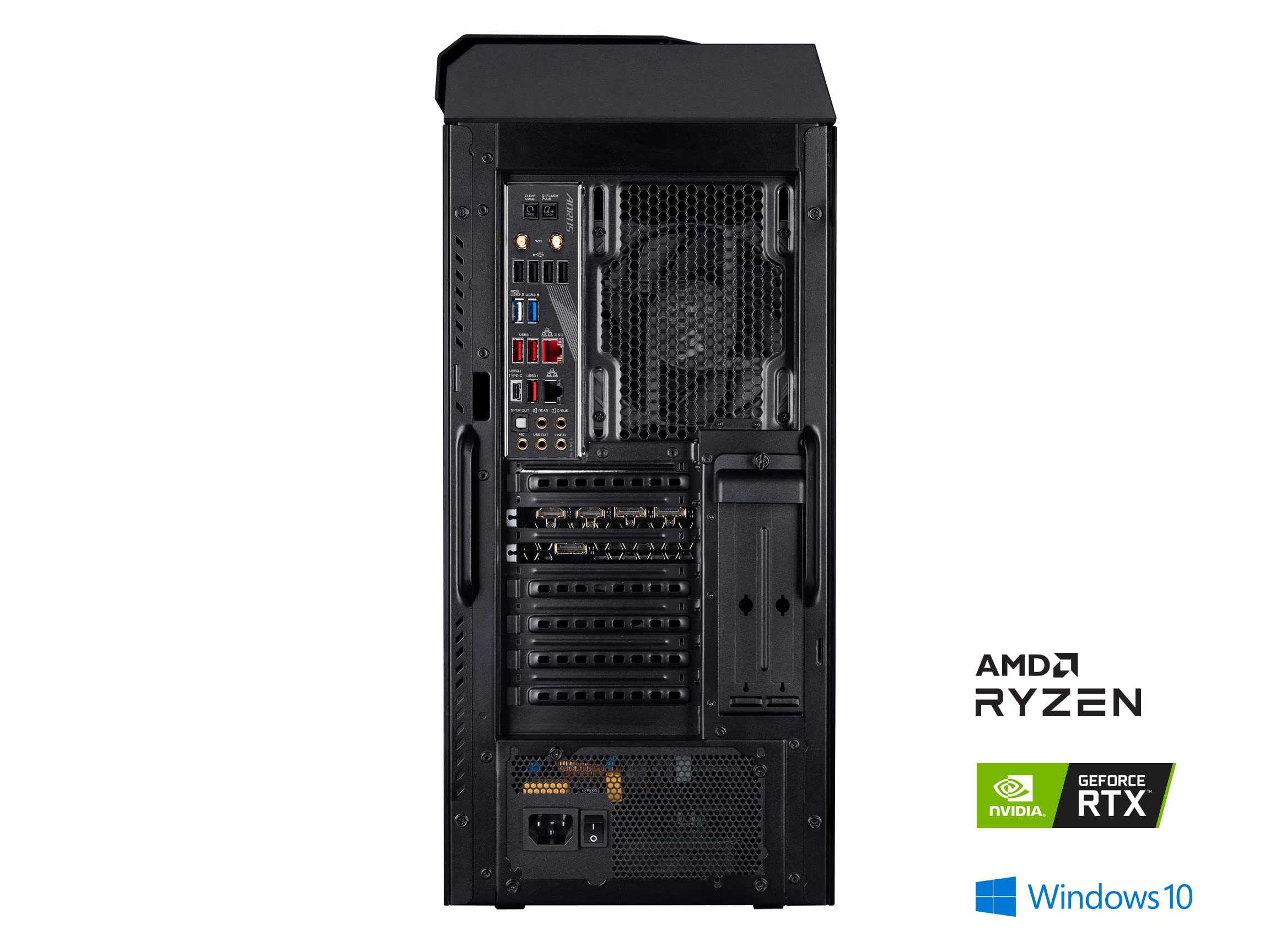 GIGABYTE AORUS Model X Gaming PC Computer Desktop (AMD R9 5900X, NVIDIA GeForce RTX 3080 GDDR6X 10GB, 32GB DDR4 RAM, 3TB M.2 SSD) - GB-AMXR9N8A-20A1