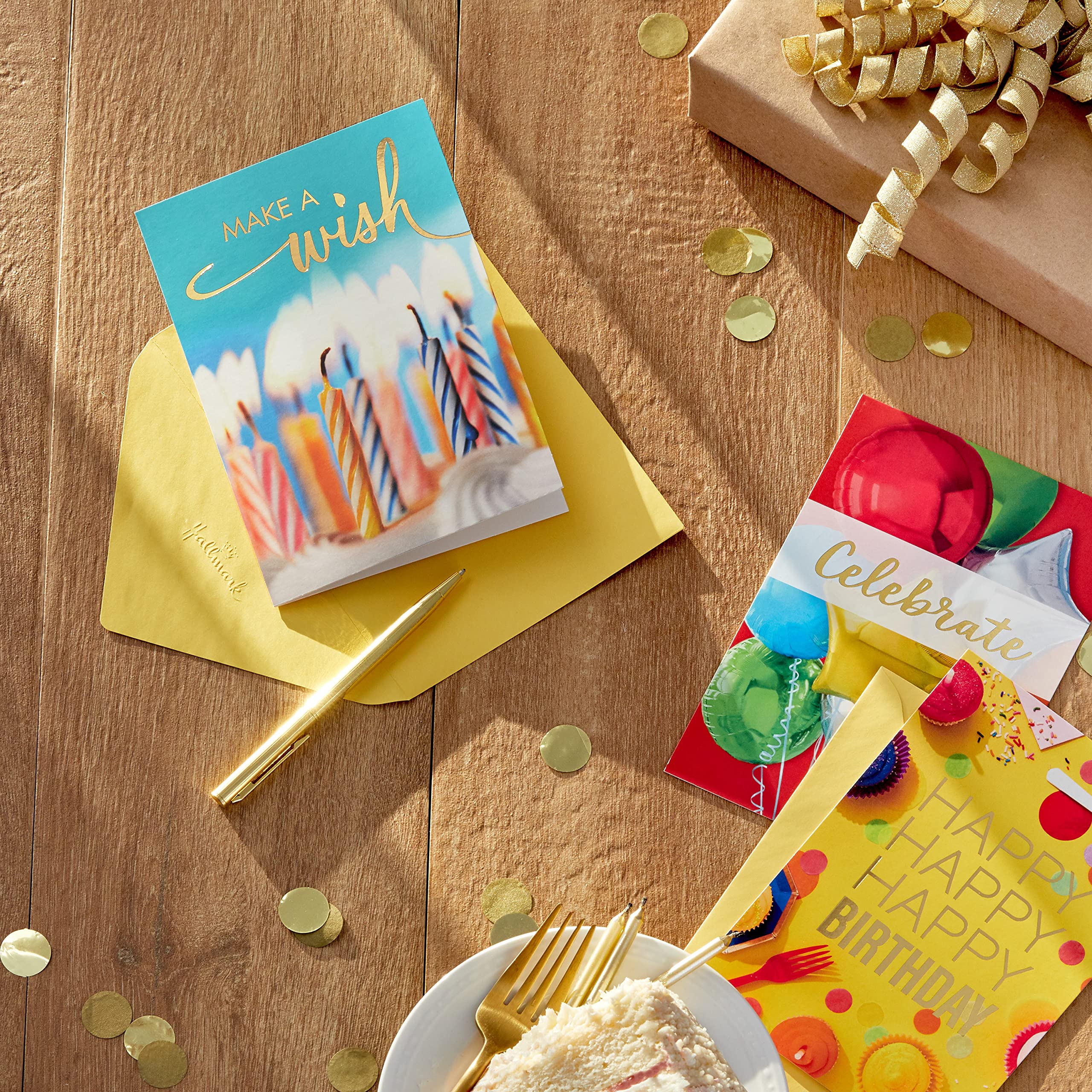 Hallmark Birthday Cards Assortment, 16 Cards with Envelopes (Classic Celebrate)