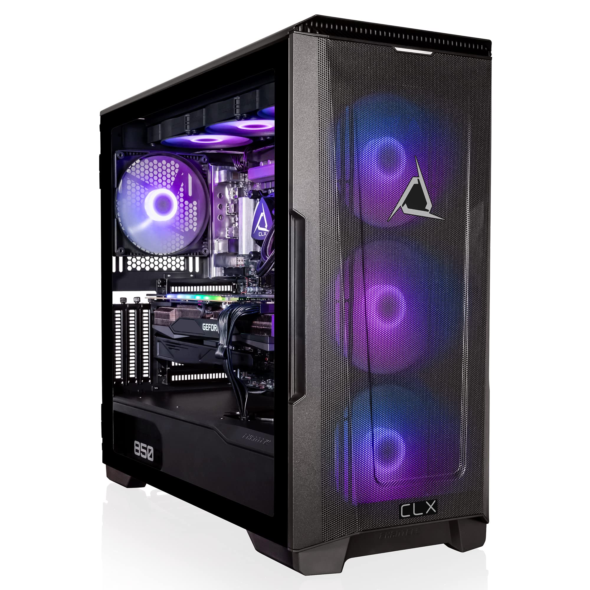 CLX Personal Computer Tower, Intel Core i7 13700KF 3.40GHz, 64GB DDR5, 1TB NVMe SSD, 6TB HDD, GeForce RTX 4080 16GB, 850 Watt Power Supply