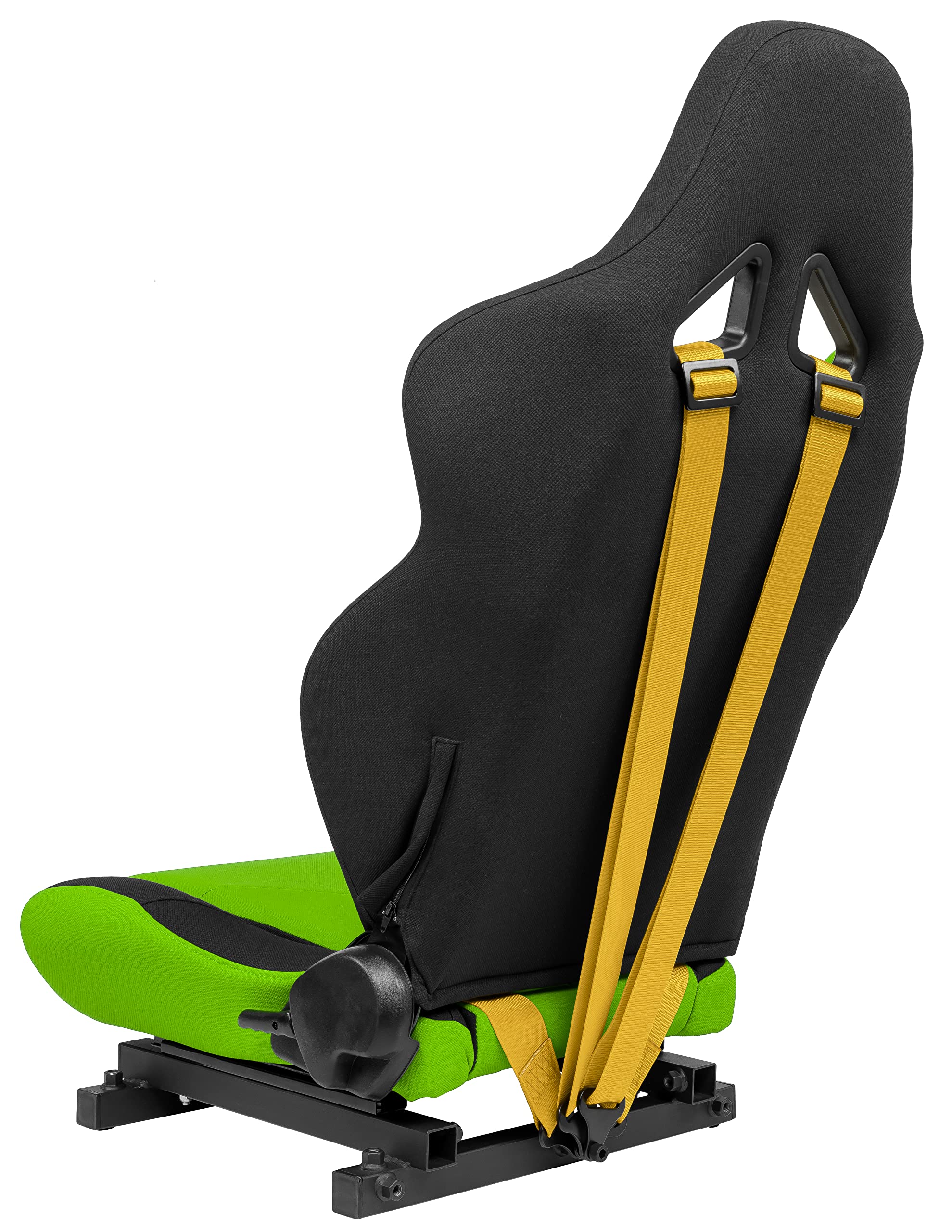 OpenWheeler Racing and Flight Simulation Cockpit Four Point Harness. Virtual Reality add-on. Yellow