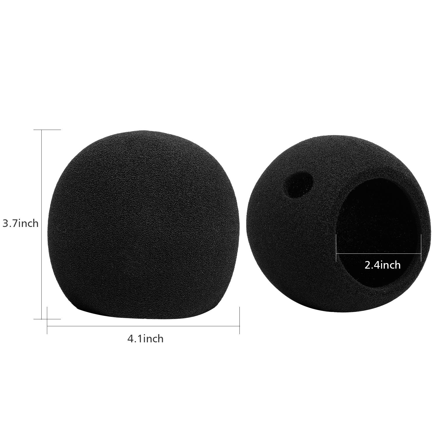 Furry Windscreen Muff Cover Compatible with Blue Snowball Ice,ChromLives Mic Muff Cover, Deadcat Wind Microphone Cover for Recordings,Broadcasting,Singing