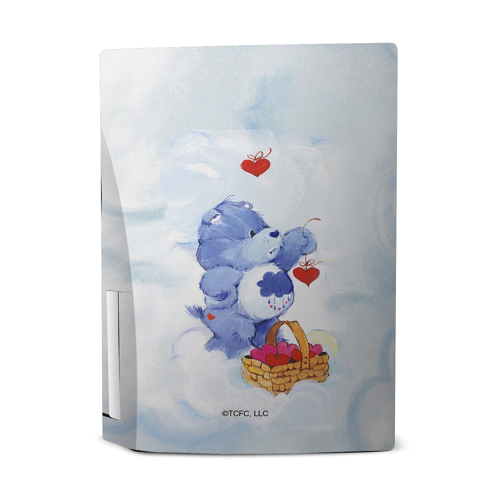 Head Case Designs Officially Licensed Care Bears Grumpy Classic Vinyl Faceplate Sticker Gaming Skin Decal Cover Compatible With Sony PlayStation 5 PS5 Disc Edition Console