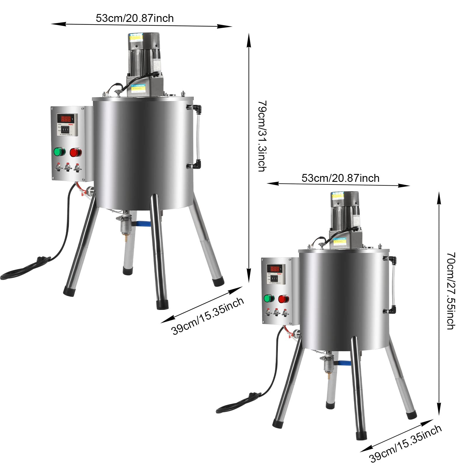 CILDON Heating Mixing Filling Machine, 30L Stirring Tank Lipstick Paste Filler, 110V Heating Lipstick Mixing Filling Machine, 0-300℃ Adjustable for Lipstick, Shoe Polish Etc(20-45 Bottle/Min)