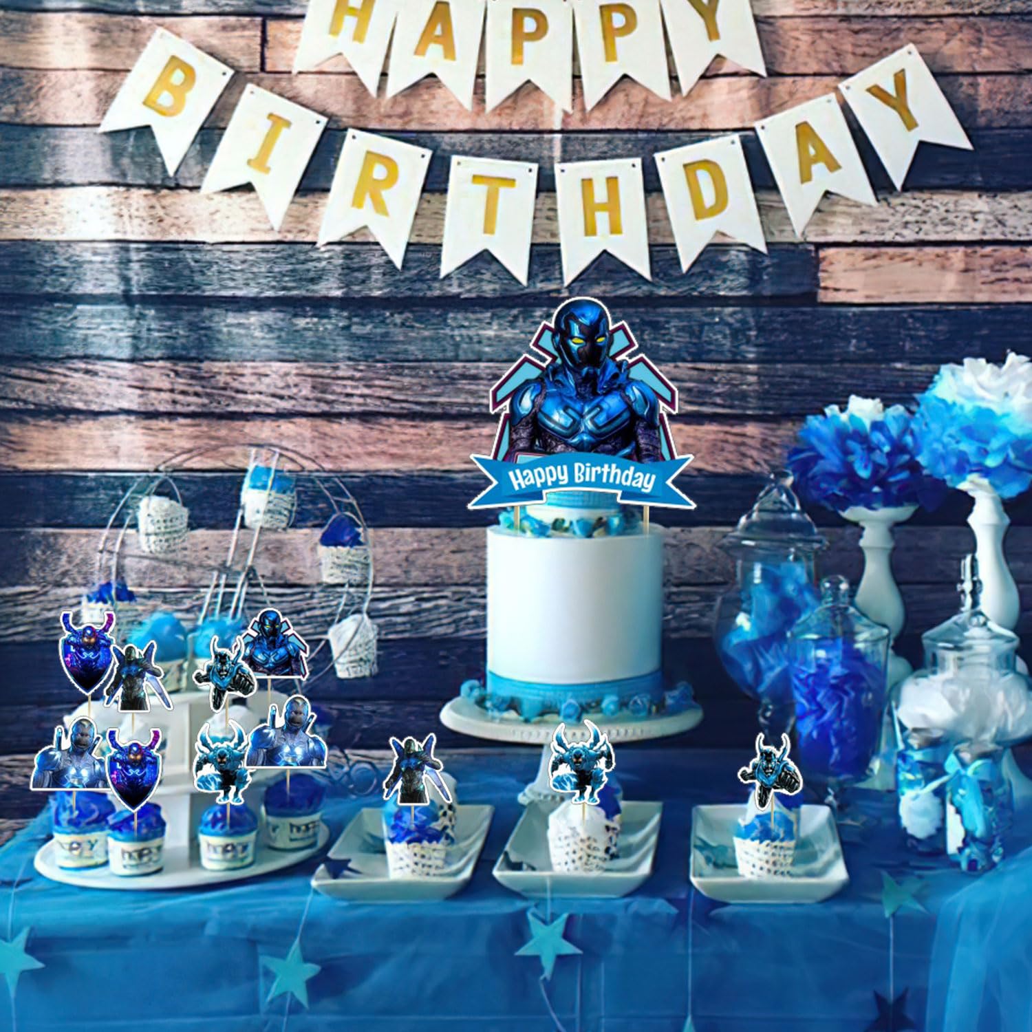 ๐๐ต๐พ๐ฎ ๐๐ฎ๐ฎ๐ฝ๐ต๐ฎ Birthday Party Decorations,๐๐ต๐พ๐ฎ ๐๐ฎ๐ฎ๐ฝ๐ต๐ฎ Party Supply Set for Kids with 1 Happy Birthday Banner Garland , 13 Cupcake Toppers,18 Balloons for ๐๐ต๐พ๐ฎ ๐๐ฎ๐ฎ๐ฝ๐ต๐ฎ Party Supplies