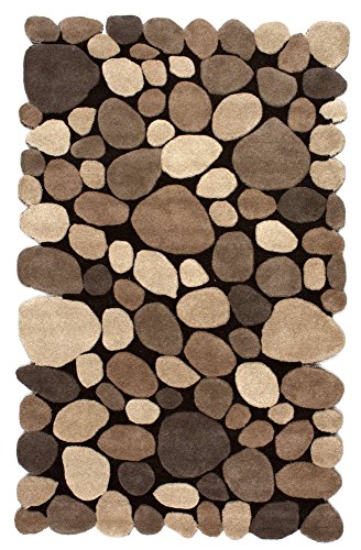 nuLOOM Hand Tufted Pebbles Area Rug, 7' 6" x 9' 6", Natural