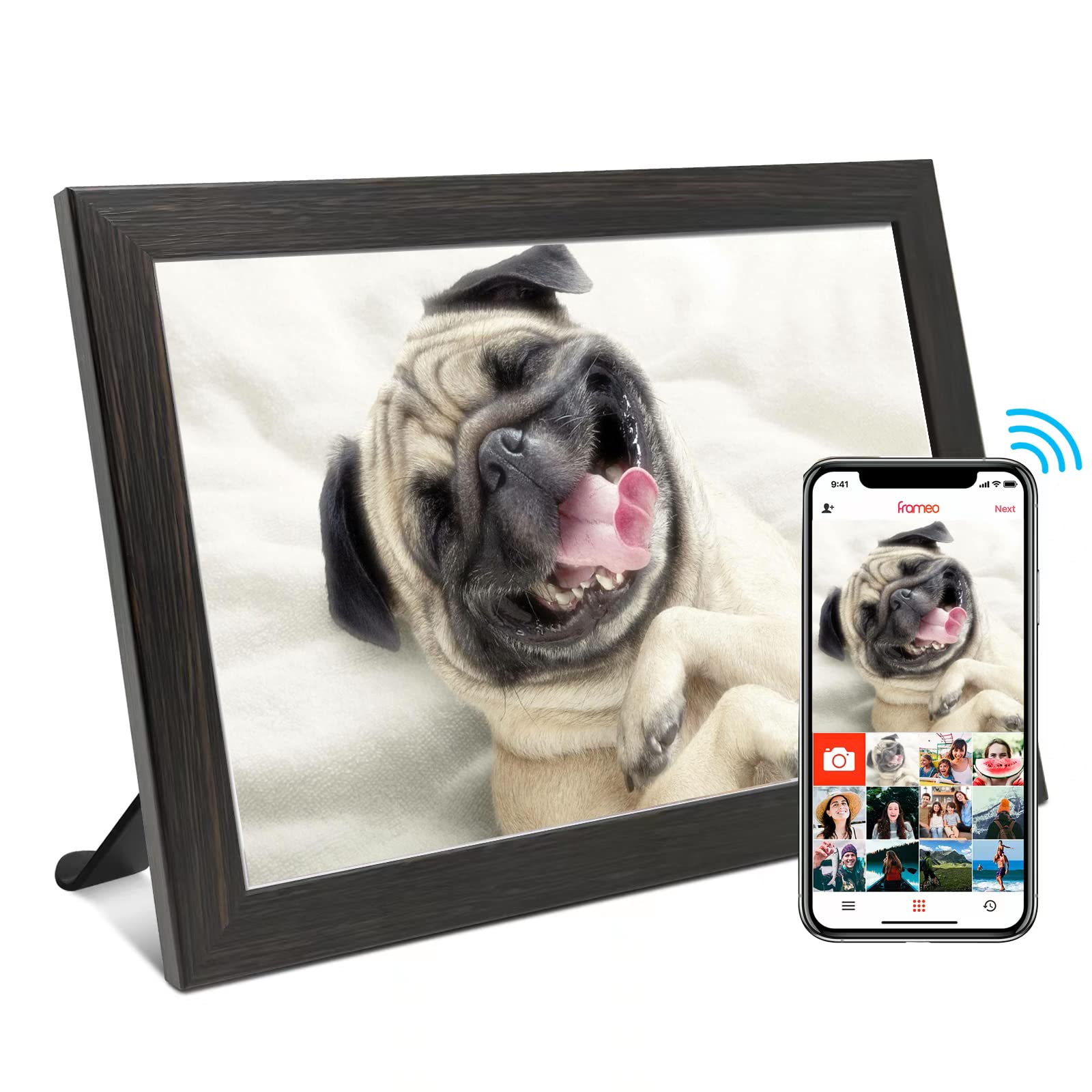 CNBANAN WiFi Digital Picture Frame 10.1 Inch HD IPS Touch Screen Digital Photo Frame 1GB+16GB Send Photos or Small Videos from Anywhere…