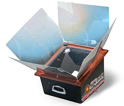 The All-American Sun Oven ** Outdoor Solar Oven / Dehydrator / Slow Solar Cooker with Extra Large Cooking Chamber ** For Home Cooking, Base Camp, Disaster Prep, Family Camping, Homesteading, RV Travel, Remote Living