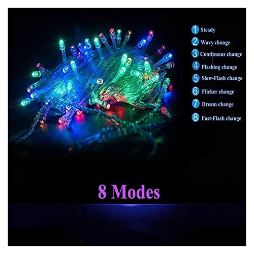 LIUPENGWEI Solar Lights Outdoor, 100LED~500LED Solar Garden Lights, 12M~52M Copper Wire Solar String Lights, Waterproof for Halloween, Christmas, Tree, Garden, Home, Wedding, Party Garden Ghost Light