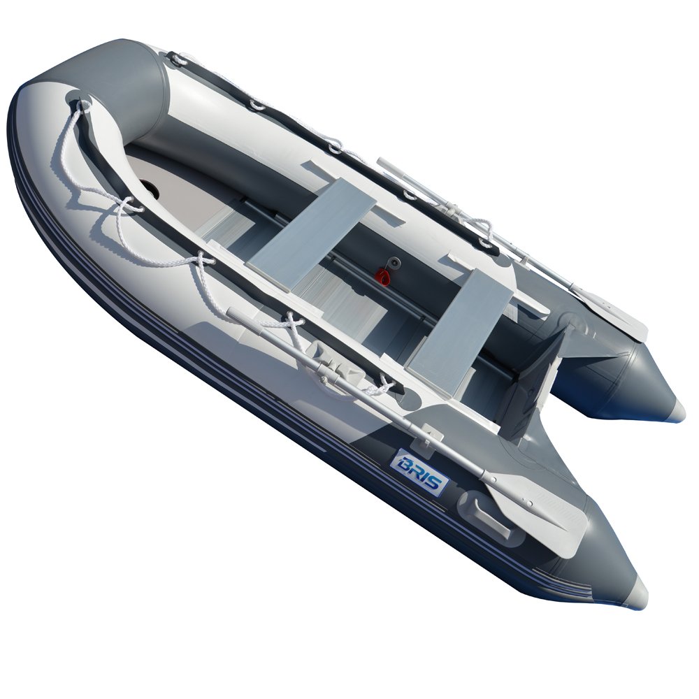 BRIS 10.8 ft Inflatable Boat Inflatable Rafting Fishing Dinghy Tender Pontoon Boat