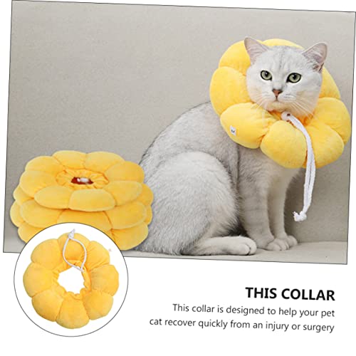 DOITOOL 3pcs Elizabeth Circle Surgery Protective Collar Cat Cone Collar Soft Cat Recovery Neck Cone Puppy Collars for Small Puppies Puppy Cone Puppies Collars Kitten Cat Headgear Pp Cotton