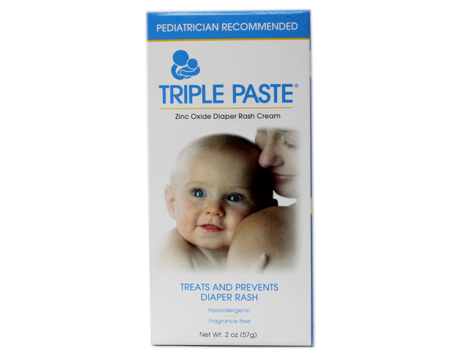 Triple Paste Medicated Ointment for Diaper Rash - Fragrance Free - 2 oz - 2 pk