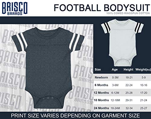 Brisco Brands Current Family Favorite Babies Humor Football Romper Boy Girl