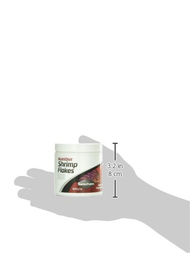 Seachem NutriDiet Shrimp Flakes - Probiotic Fish Food Formula with GarlicGuard 30g/1oz