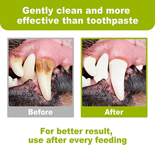 DR.EASY Breath Freshener Dental Finger Wipes 80ct for Dog & Cat, Help Wipe Away Plaque&Tartar, No Added Harsh Chemicals No Brush Formula