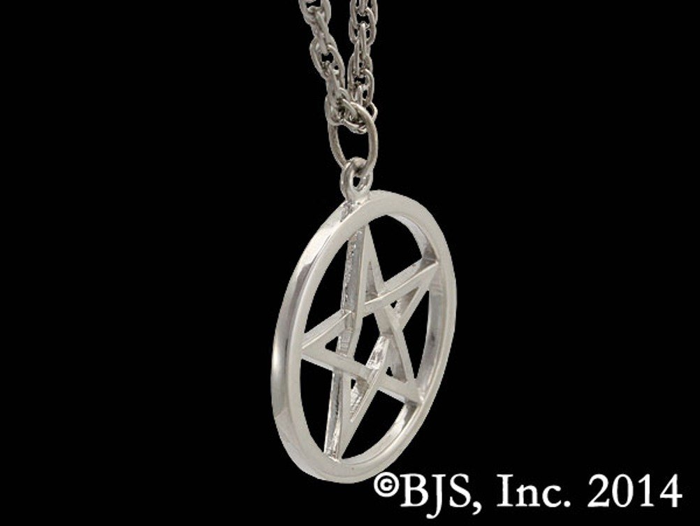 Badali Jewelry Officially Licensed Harry Dresden's Pentacle Necklace, Jim Butcher's Dresden Files directly from in WHITE BRONZE