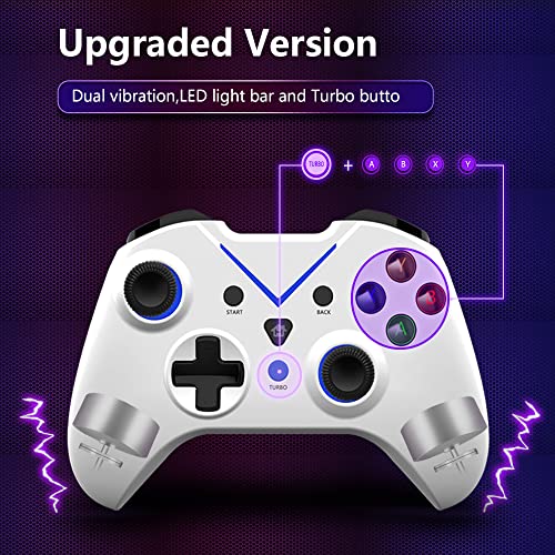 Beproess Wireless Controller for Xbox one, Built-in Dual Vibration 2.4HZ gamepad Compatible with Xbox One/One S/One X/Series S/Series X/PS3/Windows 10