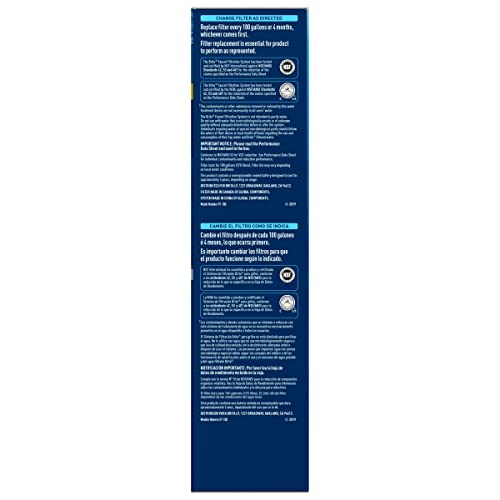 Brita Faucet Mount System, Water Faucet Filtration System with Filter Change Reminder, Reduces Lead, Made Without BPA, Fits Standard Faucets Only, Elite Advanced, White, Includes 2 Replacement Filters