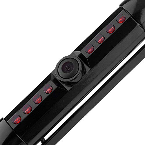 AXECO License Plate Frame Backup Camera, Rear View Camera Reverse Parking Aid System 170° Viewing Angle Universal Car Truck Night Vision Waterproof High Sensitive 8 Bright LED
