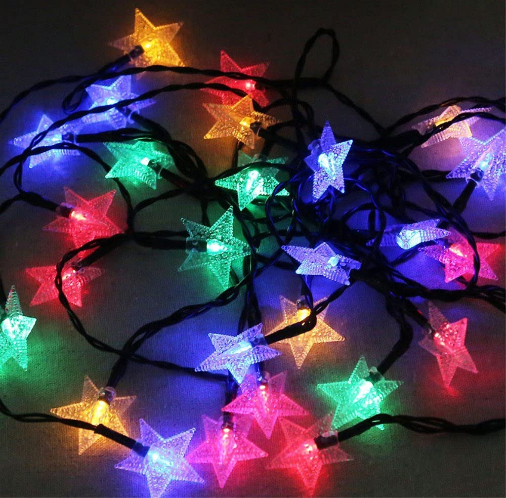 MaoTopCom Solar String Light 21ft 30 LED Fairy Star Garden Lights Outdoor String Lights Decorations for Outdoor, Home, Lawn, Wedding, Patio, Party and Holiday