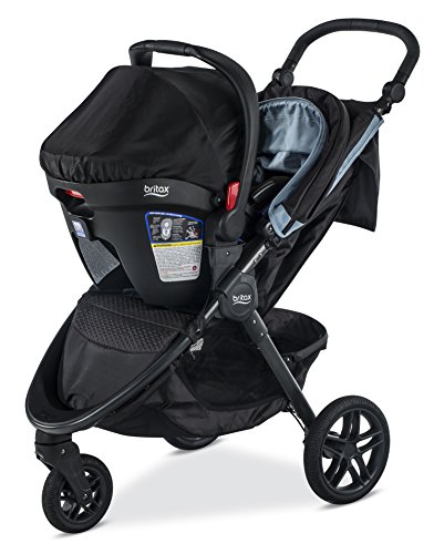 Britax B-Free Travel System with B-Safe Endeavours Infant Car Seat - Birth to 65 Pounds, Frost