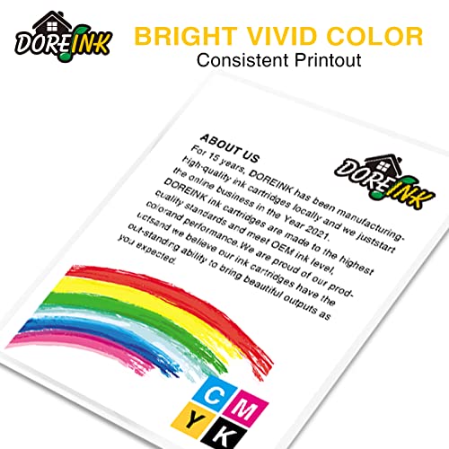 DOREINK 940 940XL Compatible for HP Ink Cartridge High Yield Work with Officejet Pro 8500 8500A 8000 Plus Machine A910a A909a A809a A811a A909g Printer (3 Black 1 Cyan 1 Megenta 1 Yellow, 6 Pack)