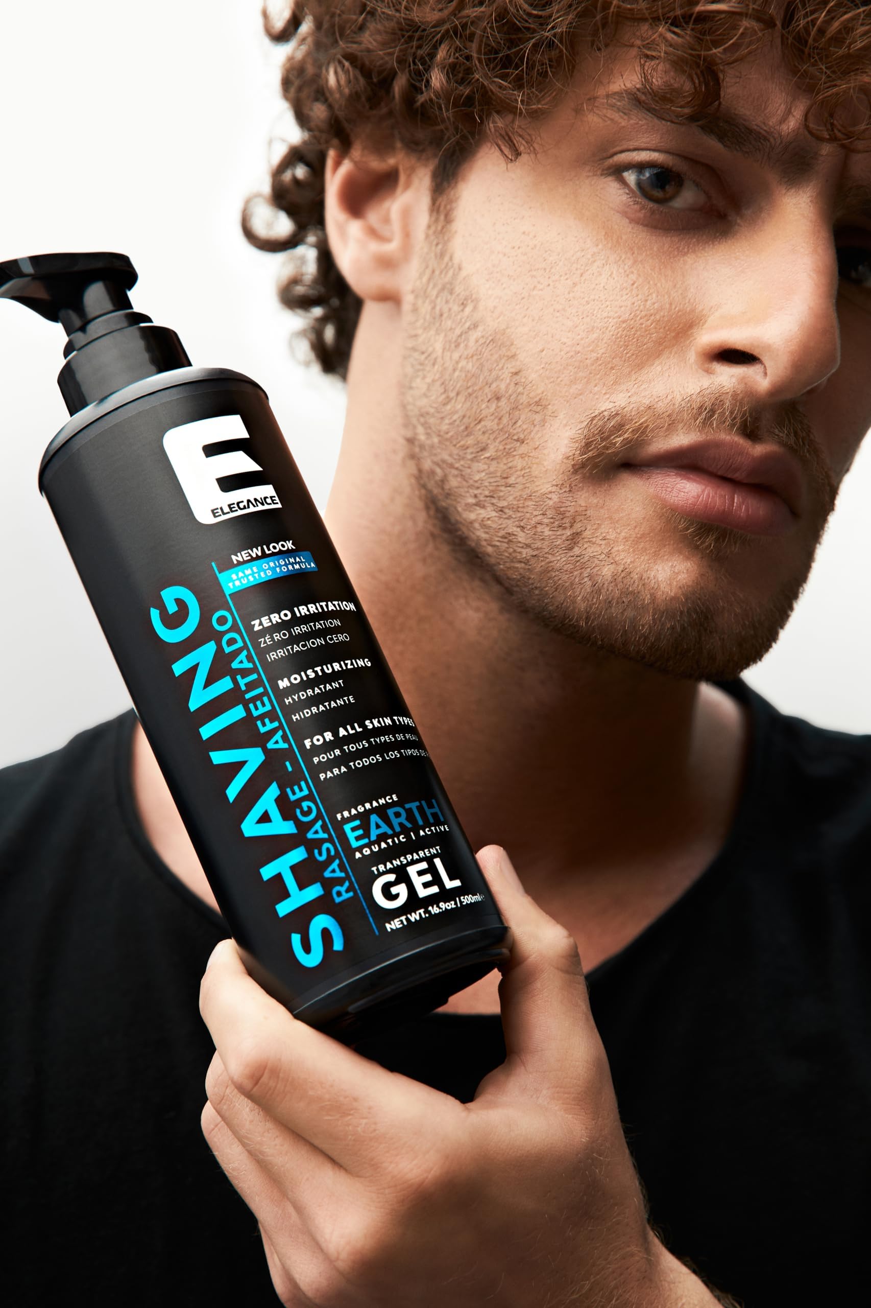 E Elegance Barber Accessories - Transparent Shaving Gel For Men Or Women, Aquatic/Acive Earth Fragrance - The Ultimate Shaving Solution For A Smooth, Irritation-Free Experience, 4.2 Pounds