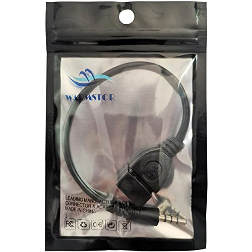 Warmstor 3.5mm (1/8 inch) AUX Audio Plug Male to USB 2.0 Female OTG Adapter Converter Cable for Playing Music with U-Disk in Your Car