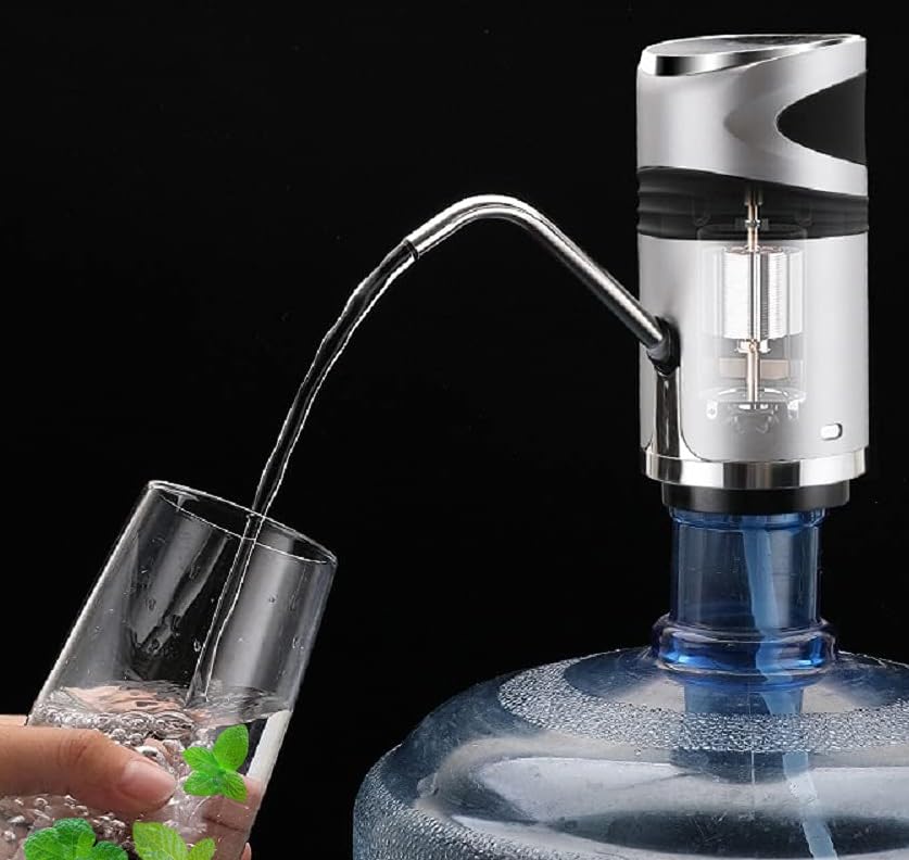 DOTSOG Water Dispenser for 5 Gallon Bottle Water Pump USB Charging Portable Electric Drinking Water Bottle Pump Dispenser for Home Kitchen Office