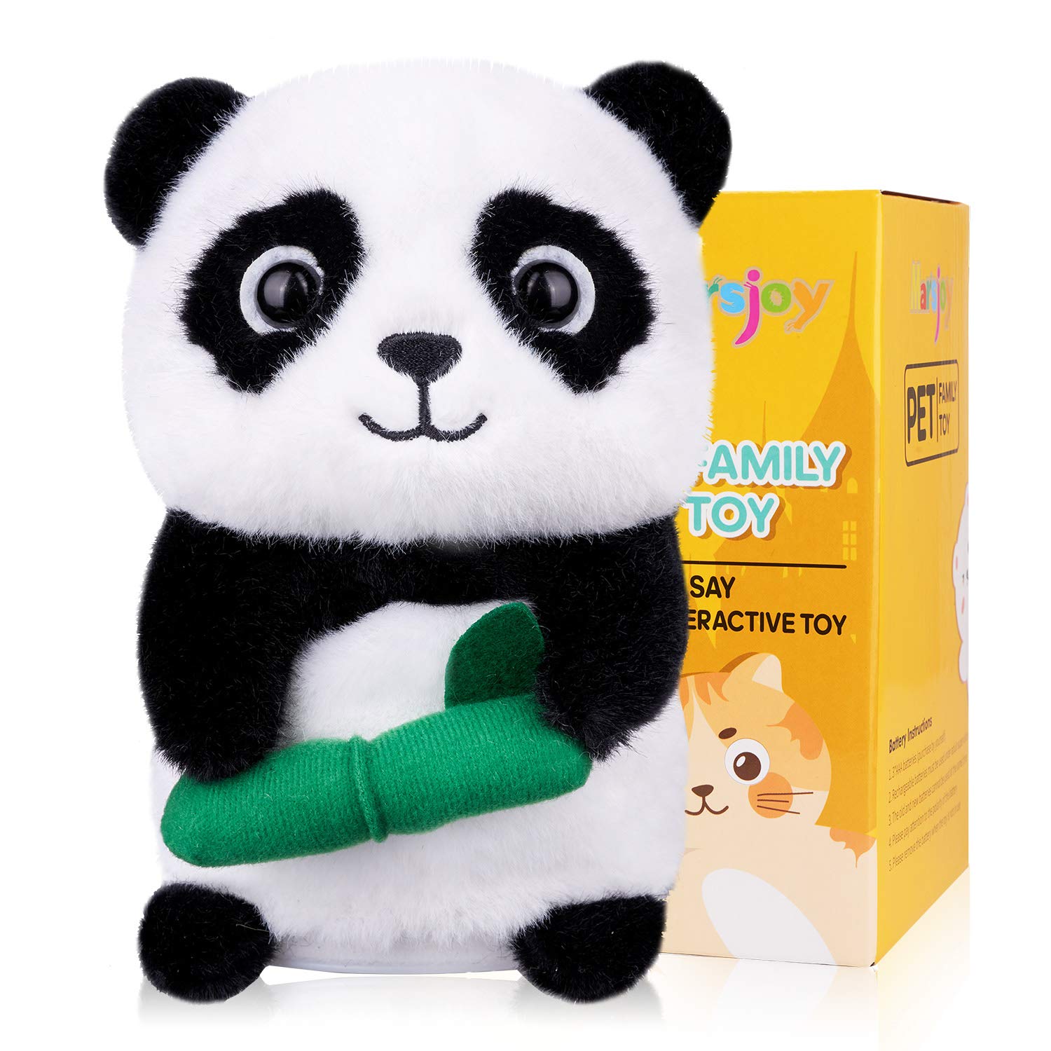 Marsjoy Easter Bunny Talking Robot - 6.3" Interactive Plush Toy, Repeats Your Words, Dances, and Shakes for Kids, Boys, Girls, and Babies