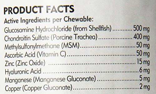 Nutri-Vet Advanced Strength Hip & Joint Chewable Dog Supplements | Formulated with Glucosamine & Chondroitin to Support Dog Cartilage & Mobility | 150 Tablets,RED