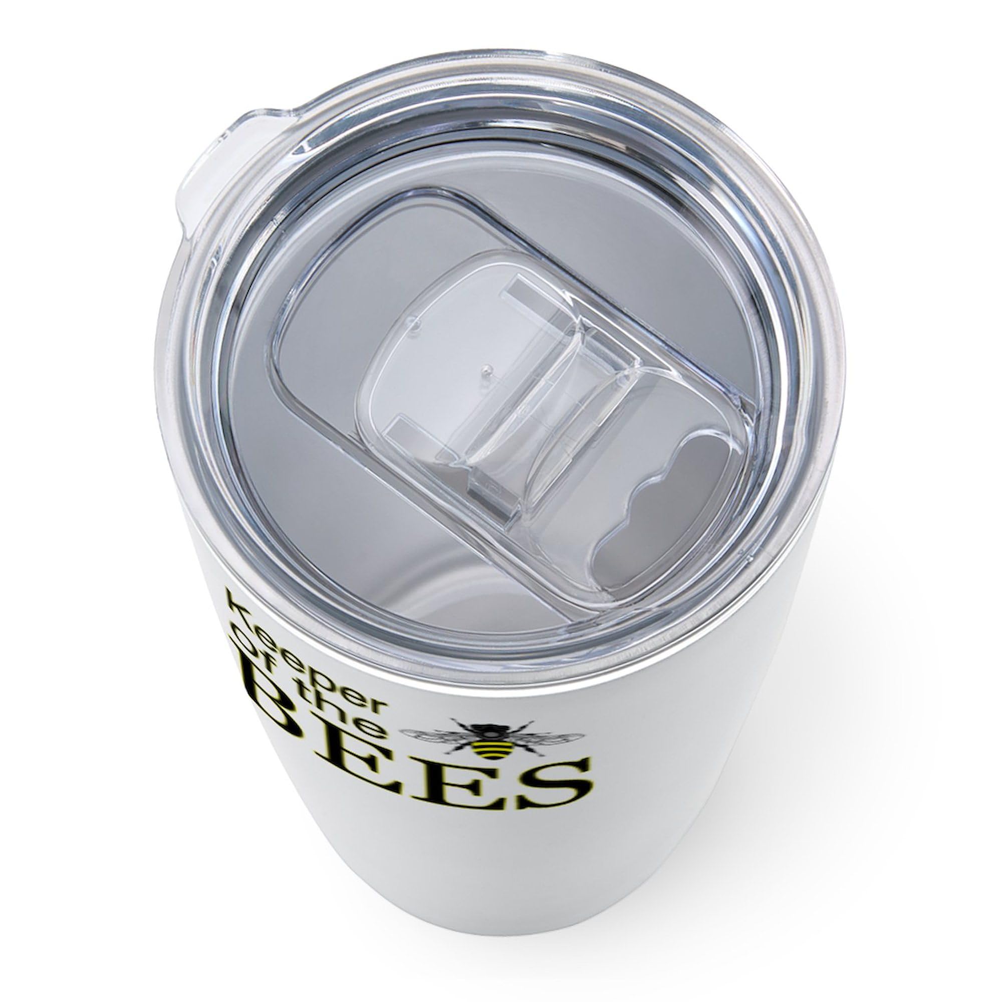 CafePress Keeping Bees Stainless Steel Travel Mug Stainless Steel Travel Mug, Insulated 20 oz. Coffee Tumbler