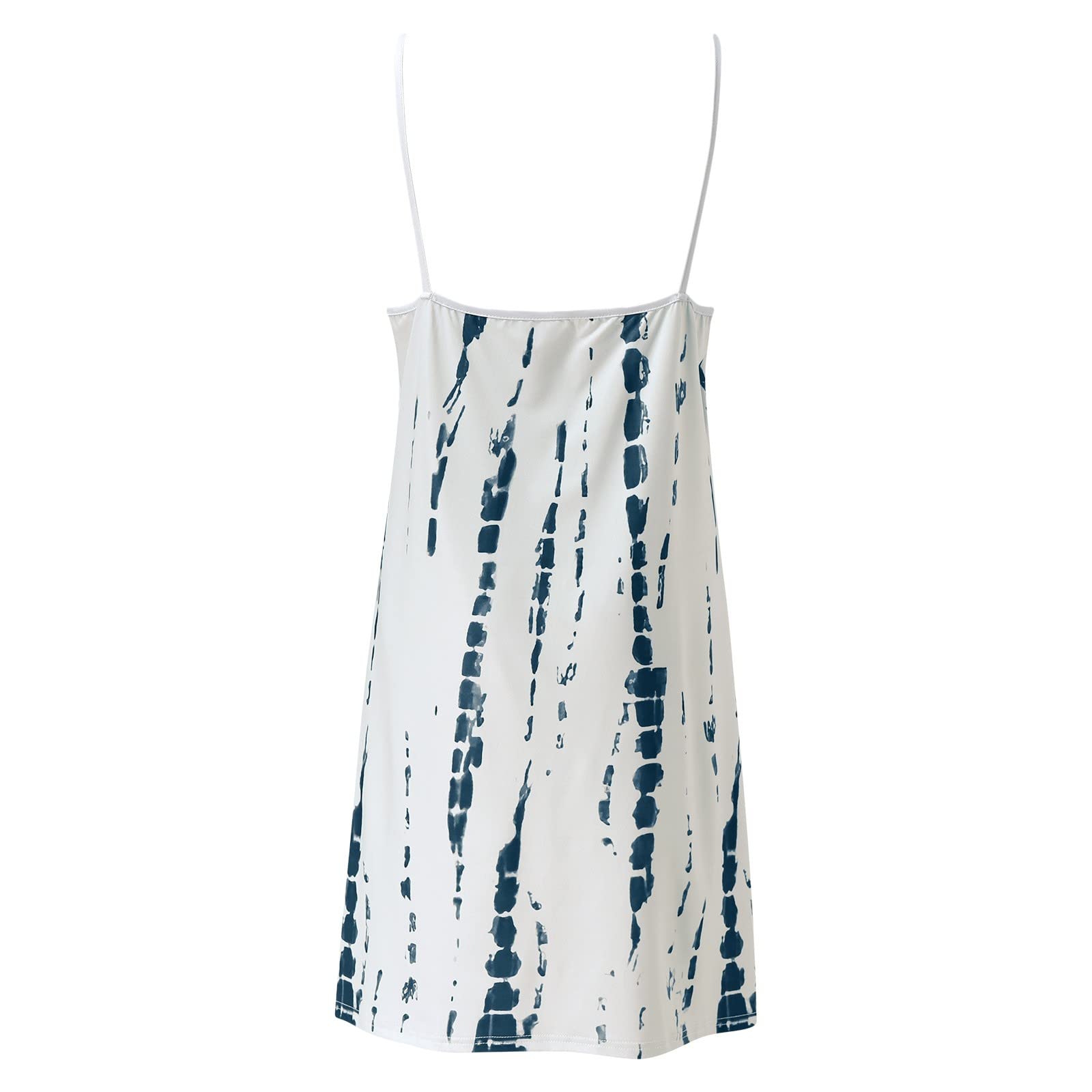 Womens Dresses Casual, Women's Summer Casual T Shirt Dresses Beach Cover Up a Line Spaghetti Strap Dress White