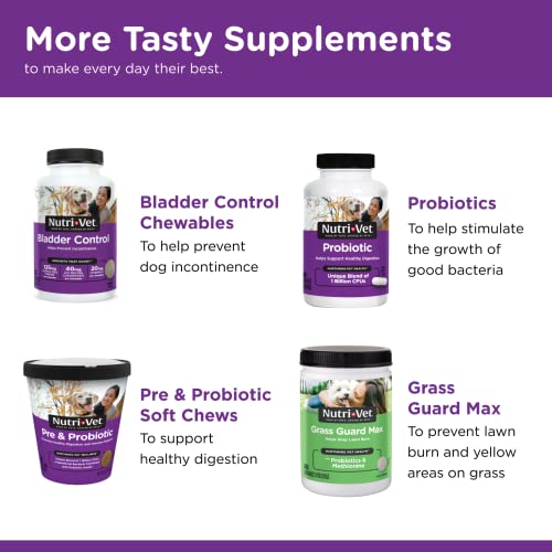 Nutri-Vet Nasty Habit Chewable Tablets for Dogs | Helps Stop Puppies and Dogs from Eating their Own Stool | 120 Count