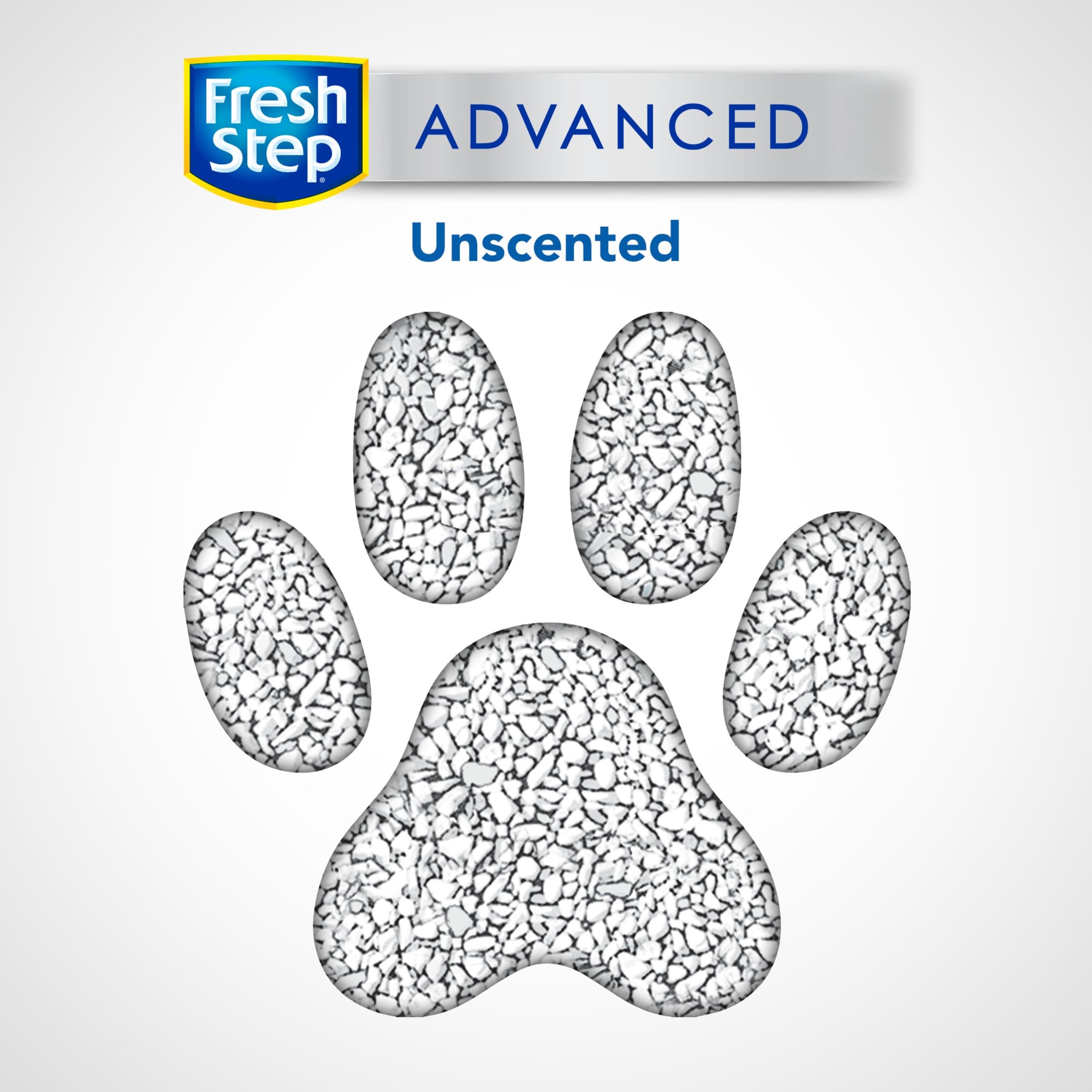 Fresh Step Advanced Simply Unscented Clumping Litter, Fresh Step Unscented Cat Litter Fights Odor on Contact, 18.5 lb. Box