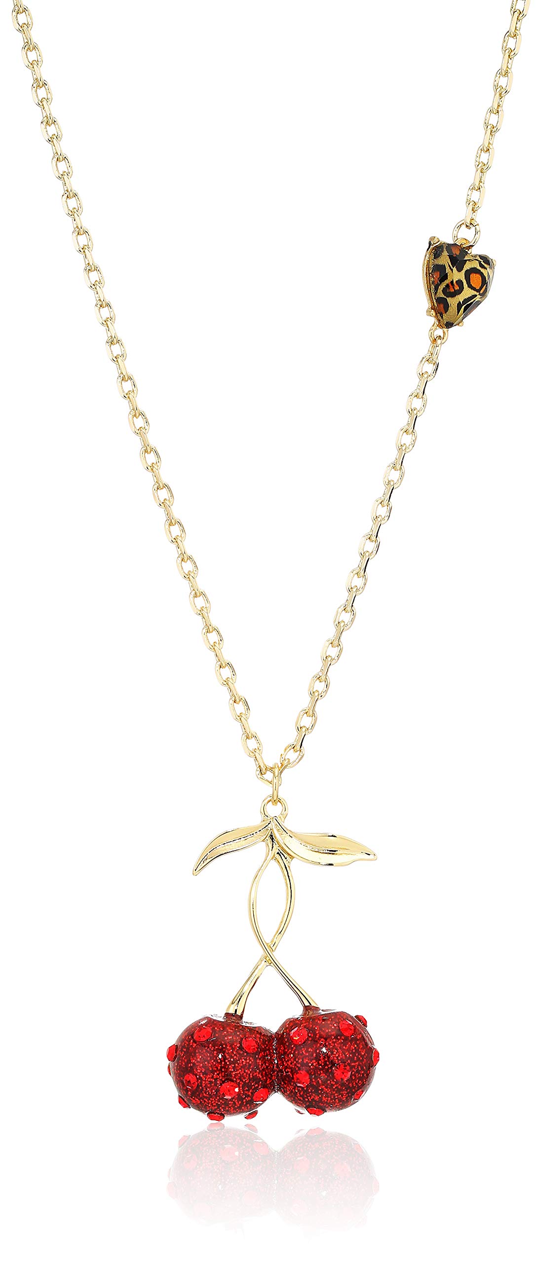 Betsey Johnson Cherry Pendant Necklace