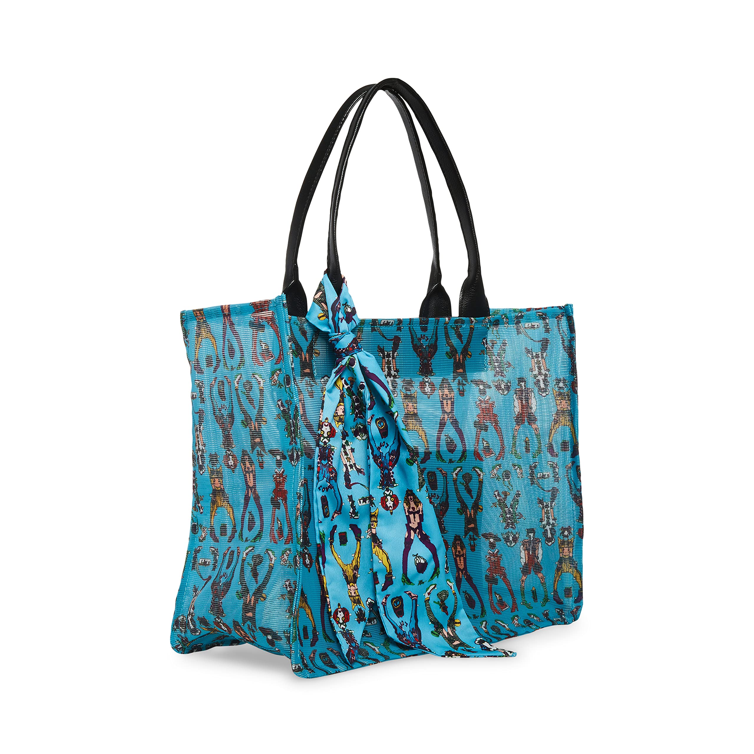 Betsey Johnson womens Betsey Johnson Get Meshy Tote, Blue, One Size US