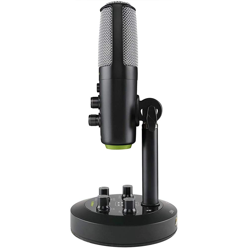 Mackie EM-Chromium Element Series Chromium USB Condenser Microphone Bundle with Deco Gear Universal Pop Filter Microphone Wind Screen and 1 YR CPS Enhanced Protection Pack