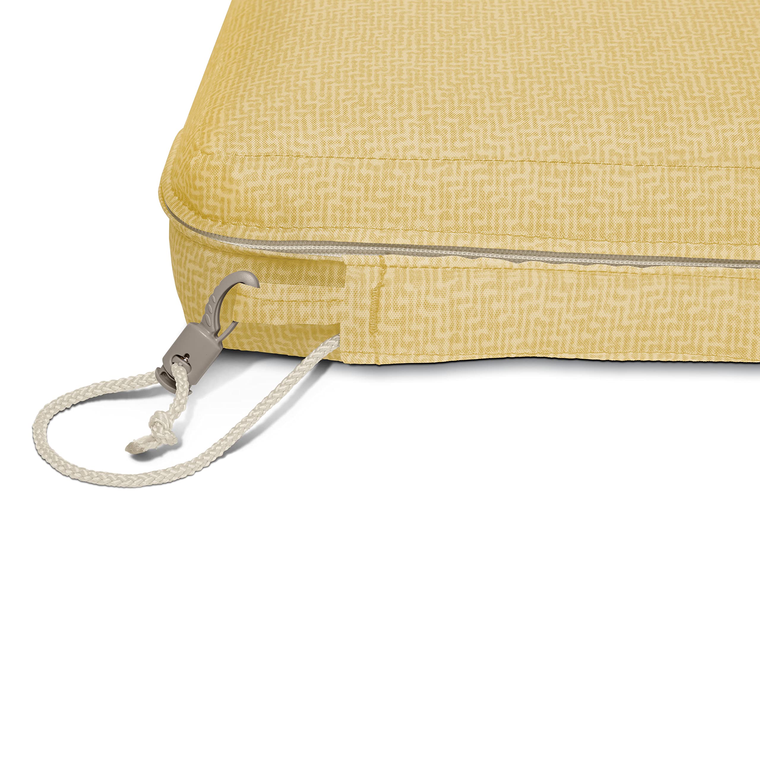 Duck Covers Weekend Water-Resistant Outdoor Bench Cushion, 54 x 18 x 3 Inch, Straw, Patio Furniture Cushions