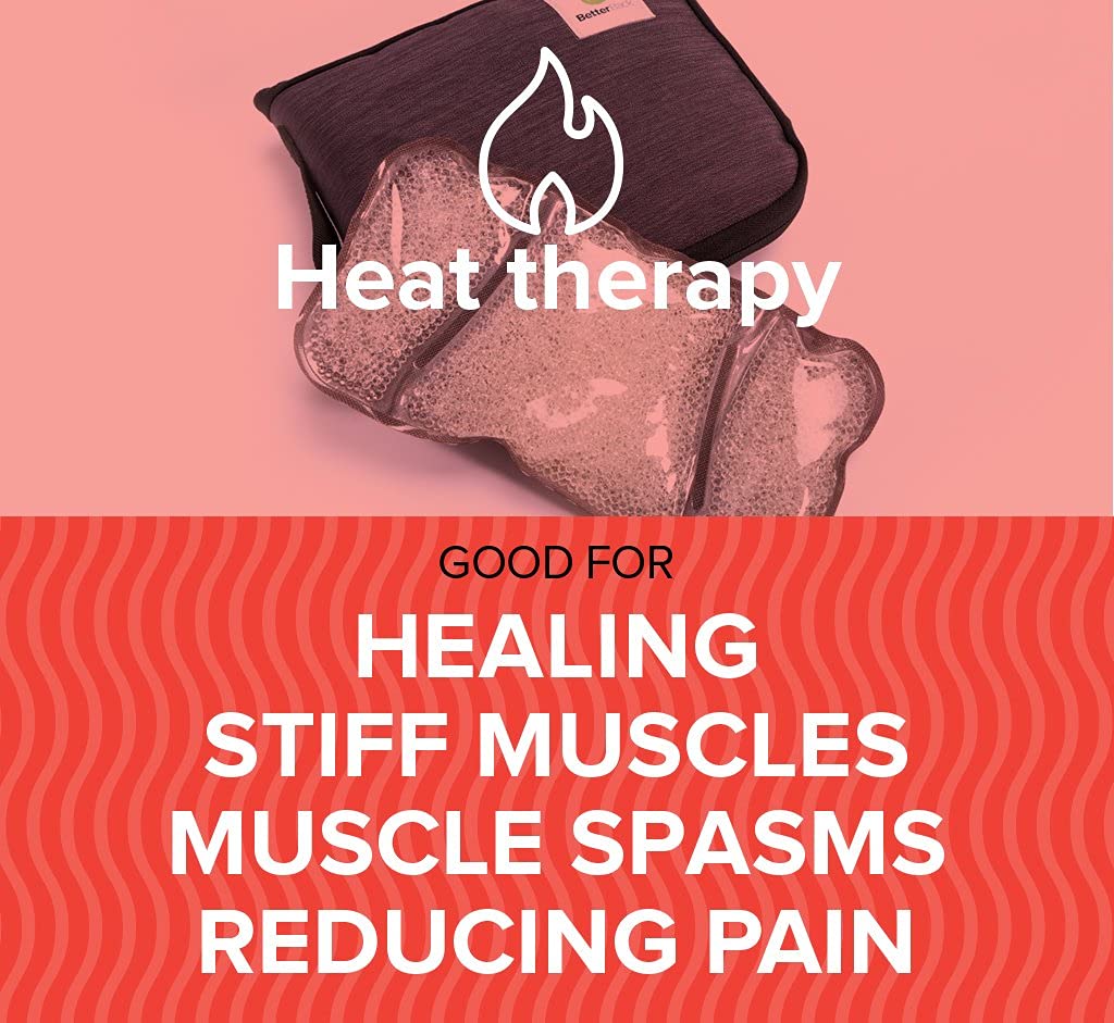 BetterBack Therapy - Sit in Perfect Posture + Lower Back Pain Relief (Heat and Ice Healing) - Portable Ergonomic Office Chair