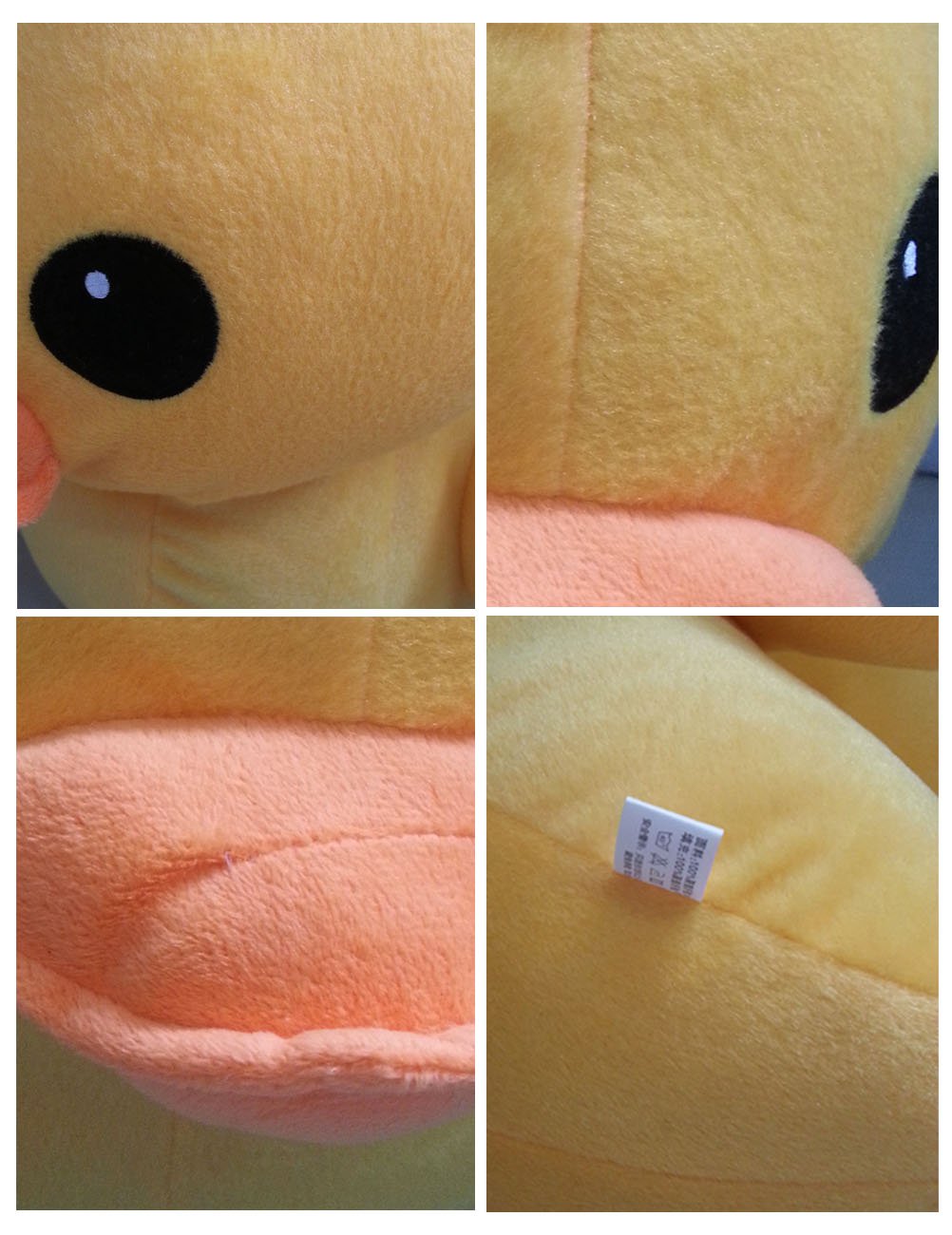 Bansusu 50CM Plush Yellow Duck Soft Stuffed Animal Toy Sofa Decoration for Kids Birthday