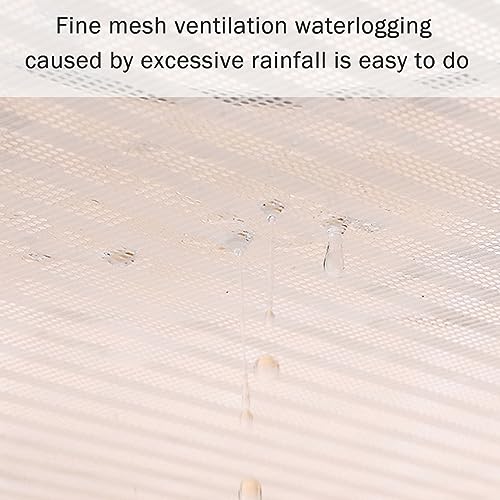 CurcKua Herb Drying Rack Herb Dryer Net 3 Layers Collapsible Mesh Hanging Clothes Drying Racks with Zip Windproof Hook 94x60x40cm Breathable Drying Rack