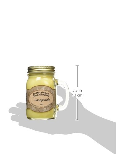 Our Own Candle Company Honeysuckle Scented 13 Ounce Mason Jar Candle