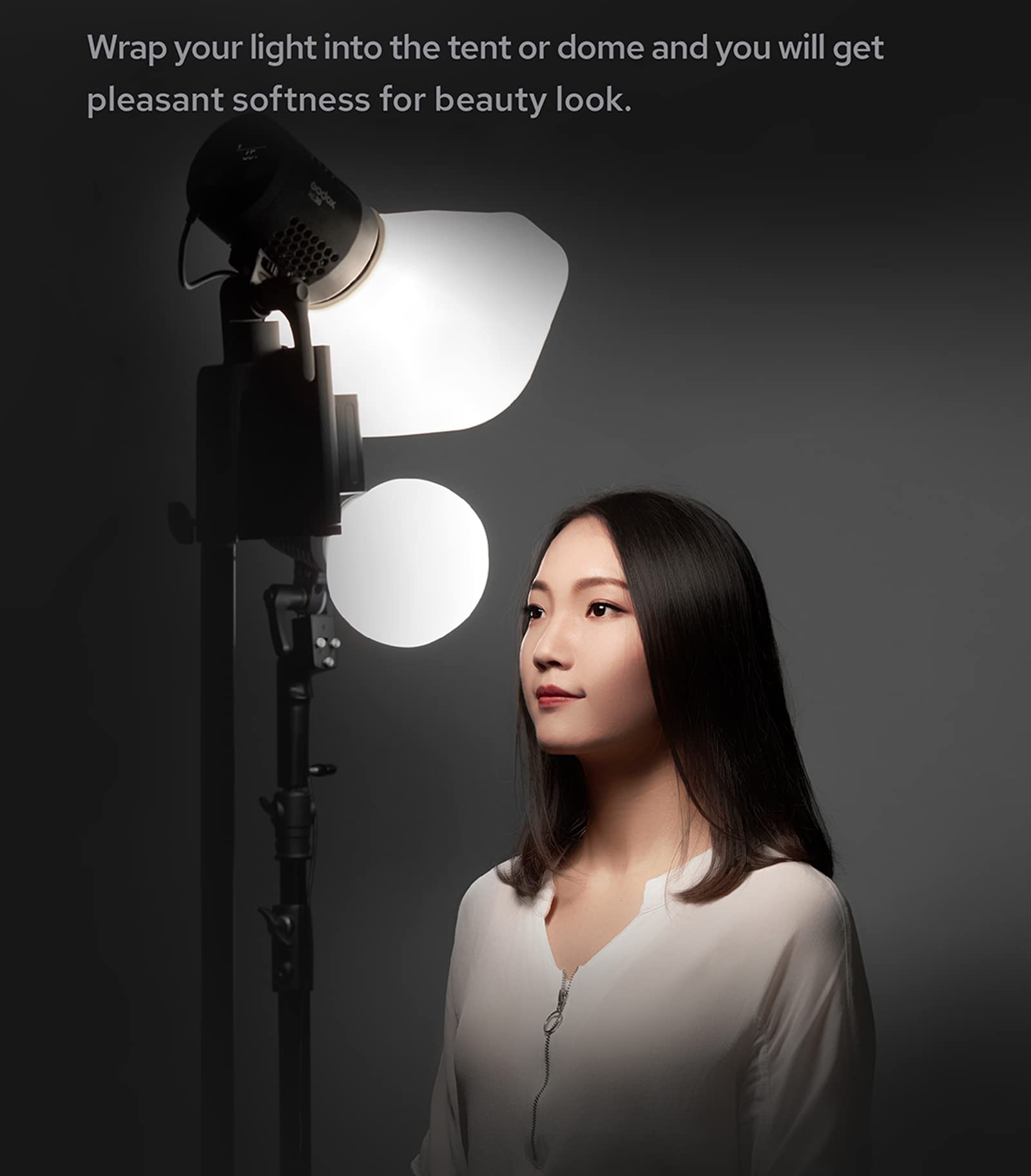 Godox ML30 37.6W 5600K LED Video Light, CRI 96+ TLCI 97+, 8590Lux@1m with Reflector, 4FX Effects,Slient Mode,with 2X NP970 Lithium Battery, APP Wireless Control,Multiple Control Methods (ML30)