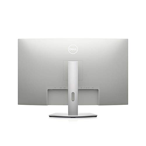Dell S3221QS 32 Inch Curved 4K UHD, VA Ultra-Thin Bezel Monitor, AMD FreeSync, HDMI, DisplayPort, Built in Speakers, VESA Certified, Silver