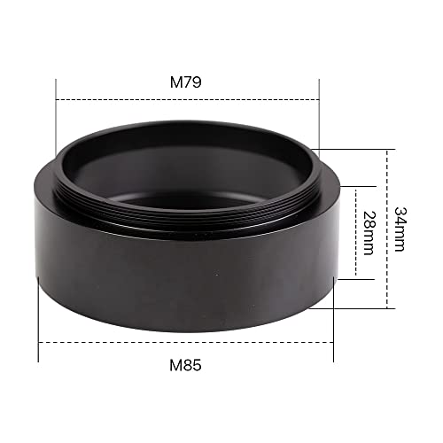 Cloudray F-Theta Lens Adjust Mount Male Thread Height 34mm for Thread M85 M79 Fiber Laser Marking Machine