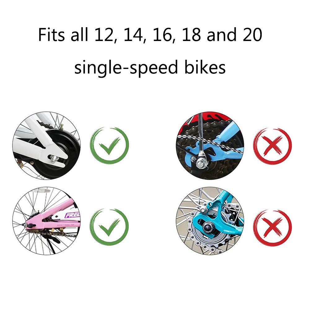 BNKIHDD Bicycle Training Wheels for Kids Stronger Version Replacement Adjustable Bicycles Stabilizer for Children, Suitable for 12/14/ 16/18/ 20/ inch Children's Single Speed Bikes (Green)