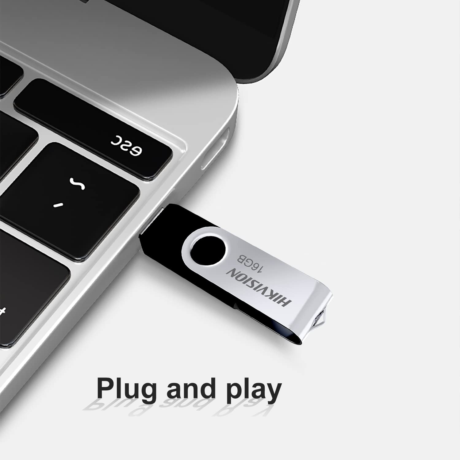 Hikvision 32GB USB 2.0 Flash Drive Flash Storage Memory Stick with Metal Case for Data Storage and Backup with 360 Degree Rotation Speed up to 20MB/S (32GB, USB2.0)…