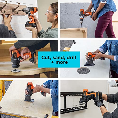 BLACK+DECKER MATRIX 20V MAX Power Tool Kit, Includes Cordless Drill, 12 Attachments and Storage Case (BDCDMT1212KITC1)